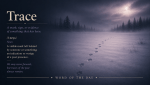 TRACE – Word of the Day – The English Nook